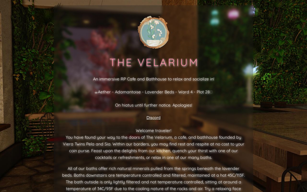The Velarium Cafe & Bathhouse